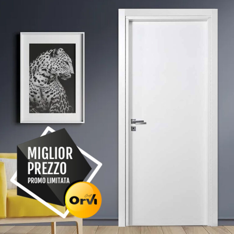 Porta New Simply liscia bianca. Disponibile pronta consegna Orvi Industrie